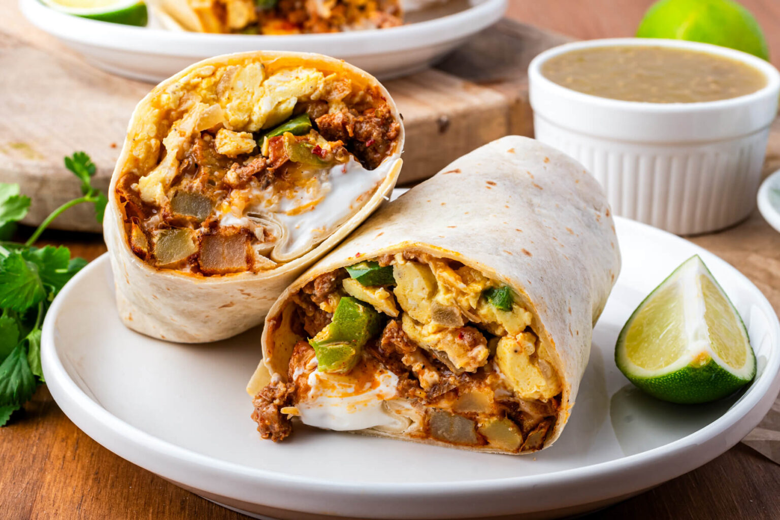 Mexican Breakfast Burritos - Dish 'n' the Kitchen