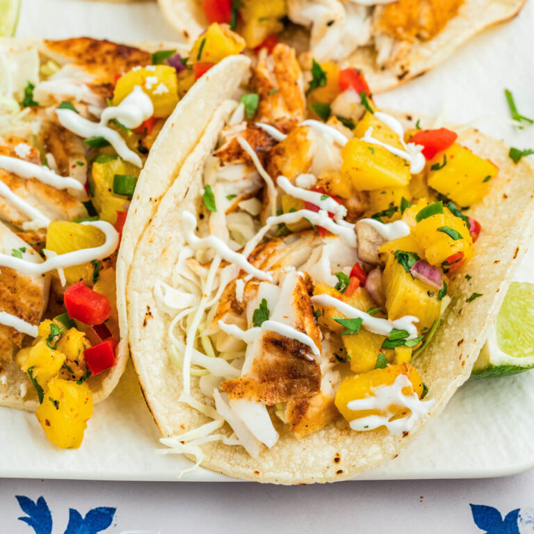 Grilled Fish Tacos - Dish 'n' the Kitchen