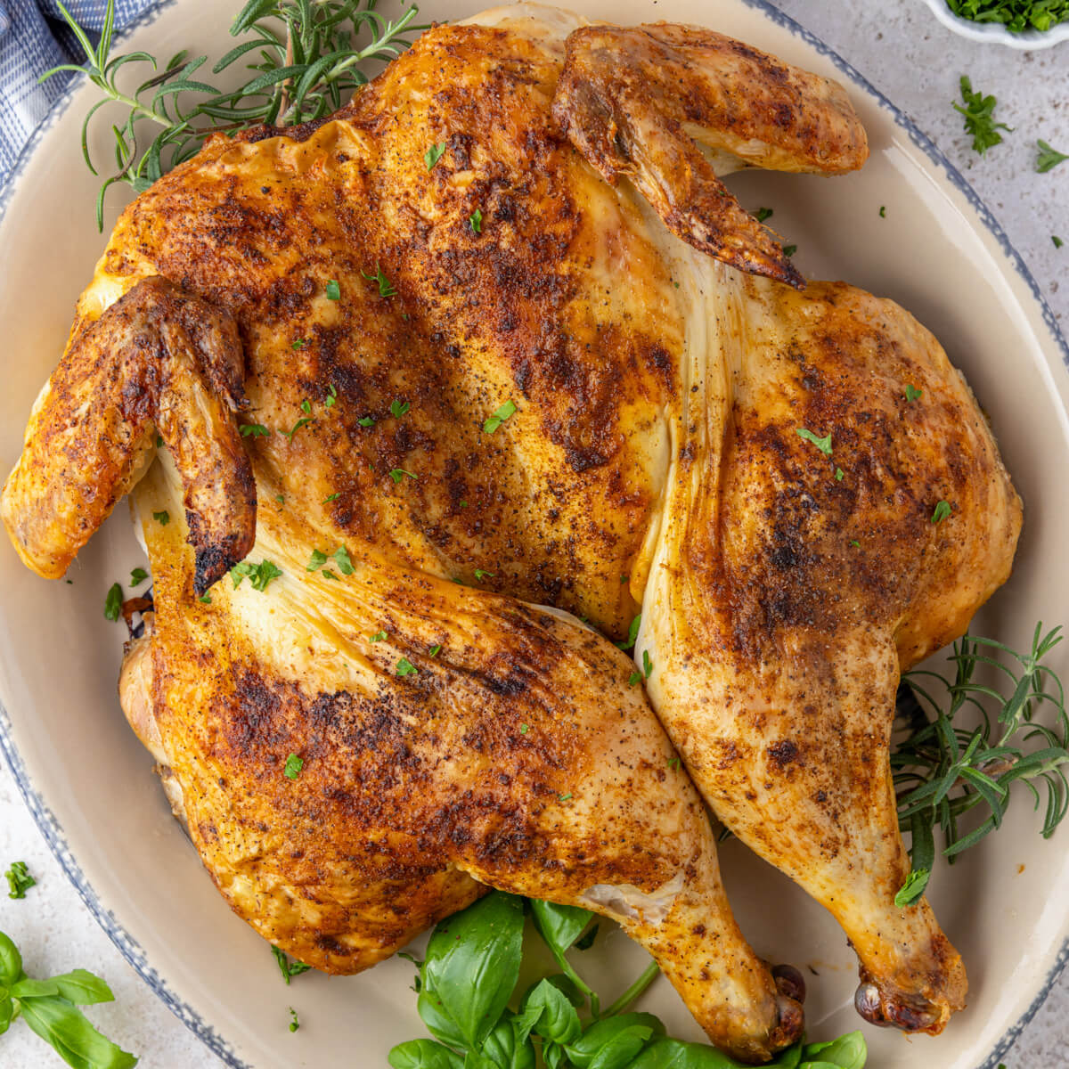Roast Spatchcock Chicken - Dish 'n' the Kitchen