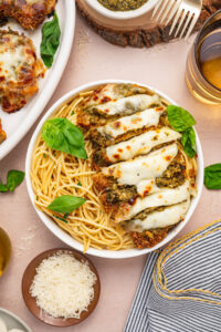 Pesto Chicken Parmesan - Dish 'n' the Kitchen