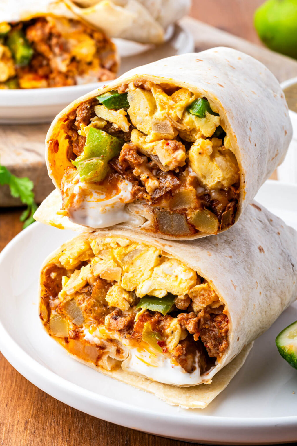 Mexican Breakfast Burritos - Dish 'n' the Kitchen