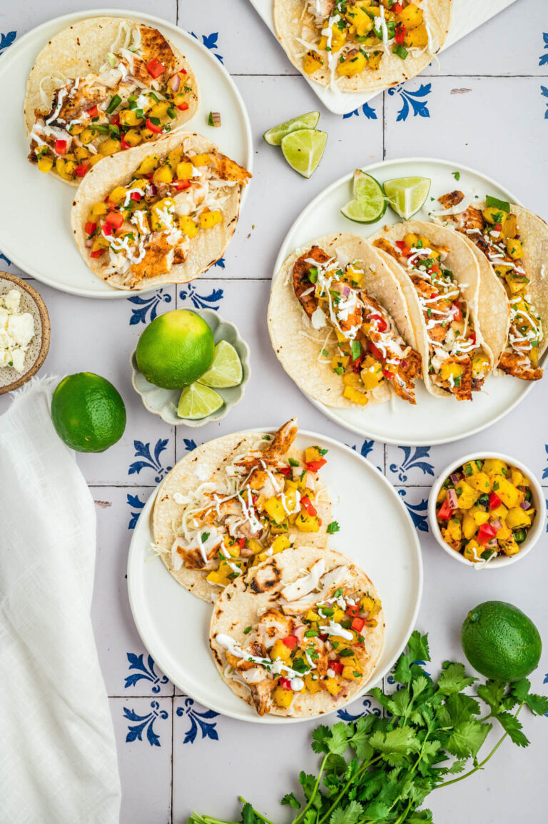 Grilled Fish Tacos - Dish 'n' the Kitchen