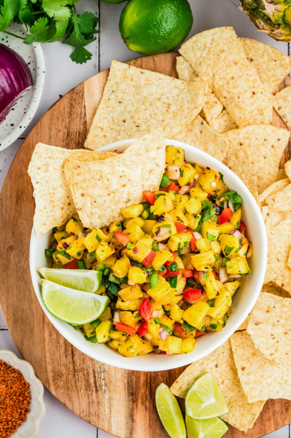 Smoky Grilled Pineapple Salsa - Dish 'n' the Kitchen