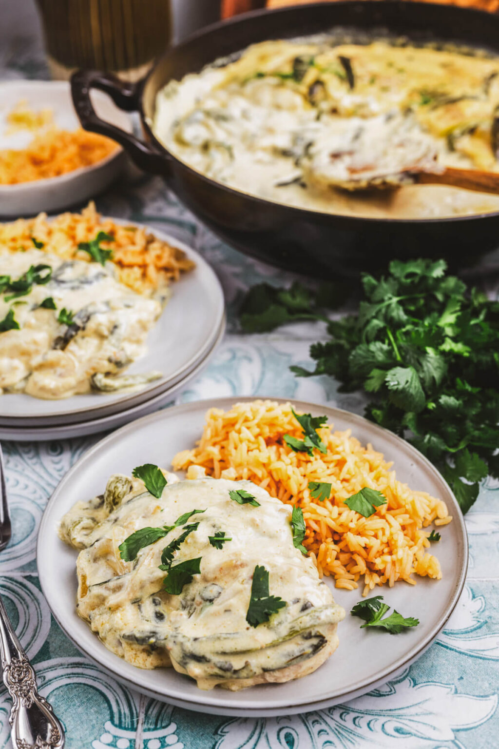Rajas Poblanas con Pollo - Dish 'n' the Kitchen