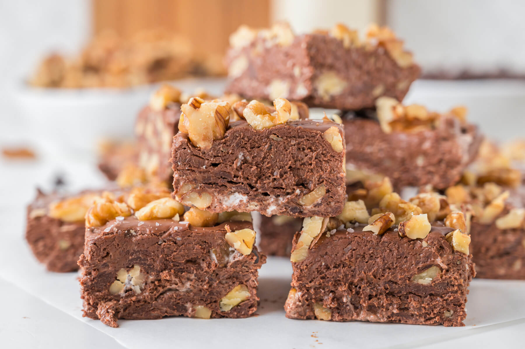 Easy Chocolate Walnut Fudge - Dish 'n' the Kitchen