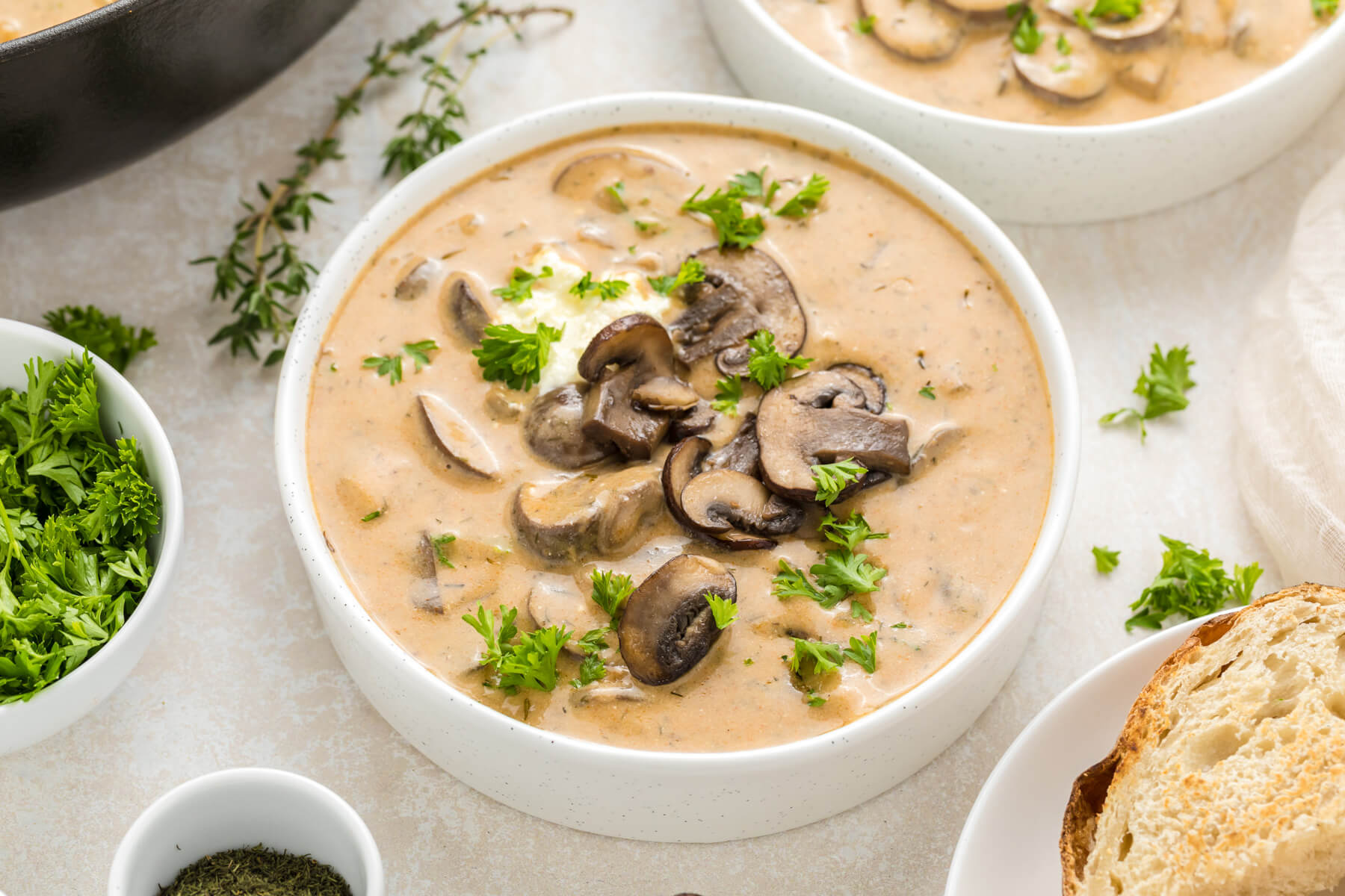 Hearty Hungarian Mushroom Soup - Dish 'n' the Kitchen